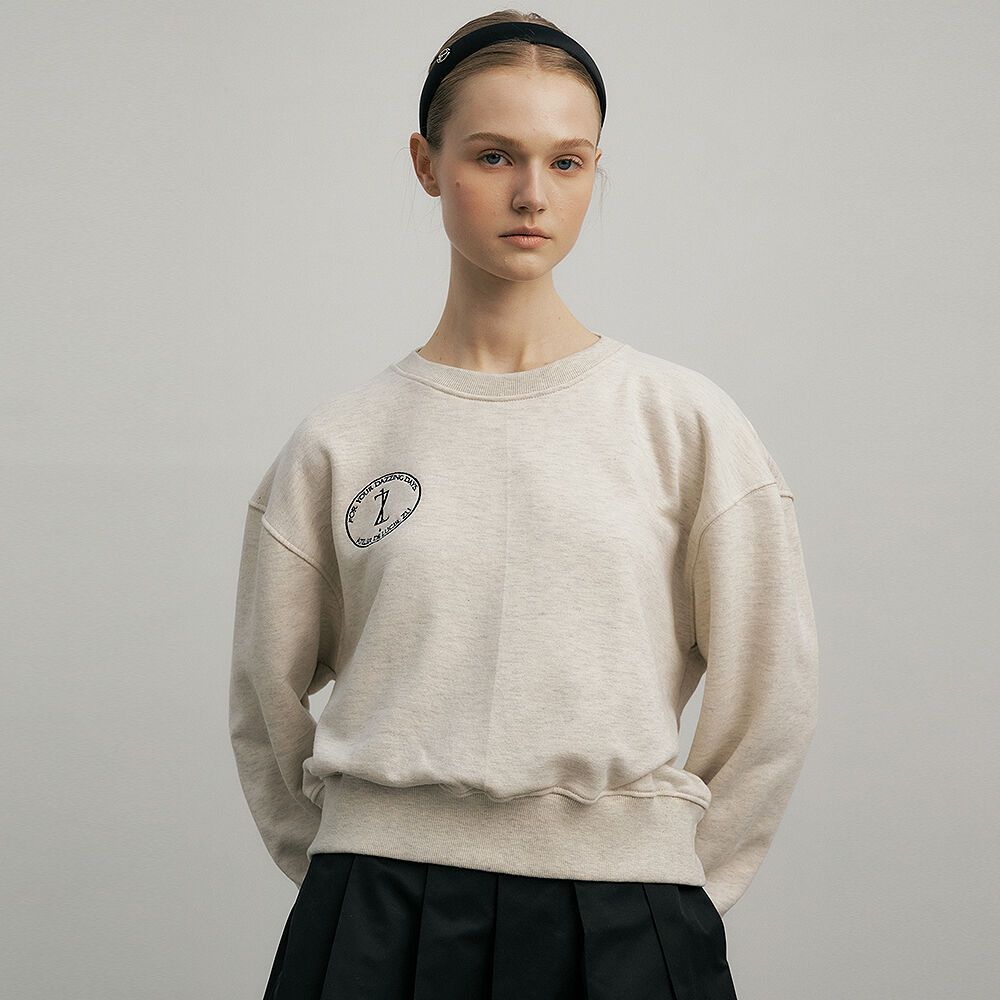 Lucir zu classic sweatshrit (oatmeal melange) - 감도 깊은 취향 셀렉트샵 29CM