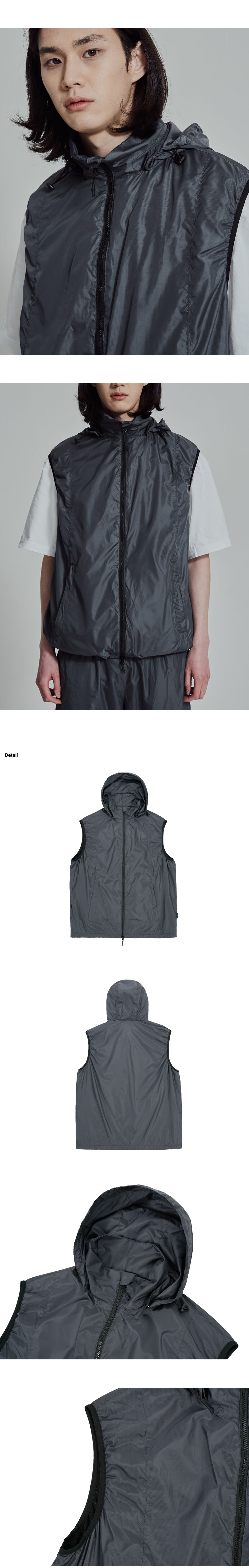 L.W. SLEEK HIKER VEST (ASH-GREY) - 감도 깊은 취향 셀렉트샵 29CM