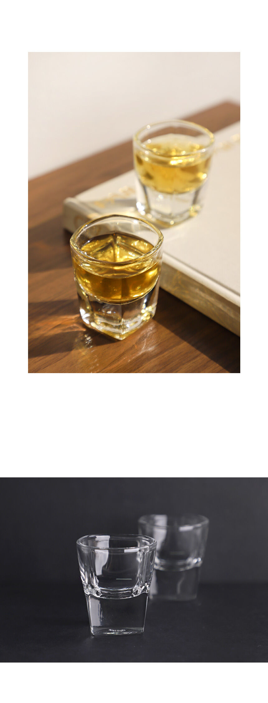 헤더 스퀘어 굽 소주잔 55ml 1p - 감도 깊은 취향 셀렉트샵 29CM