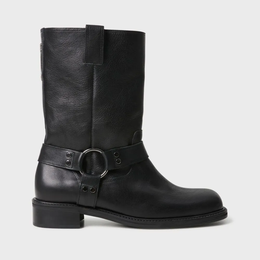 45mm Trinity Motorcycle Half Boots (BLACK) - 감도 깊은 취향 셀렉트샵 29CM