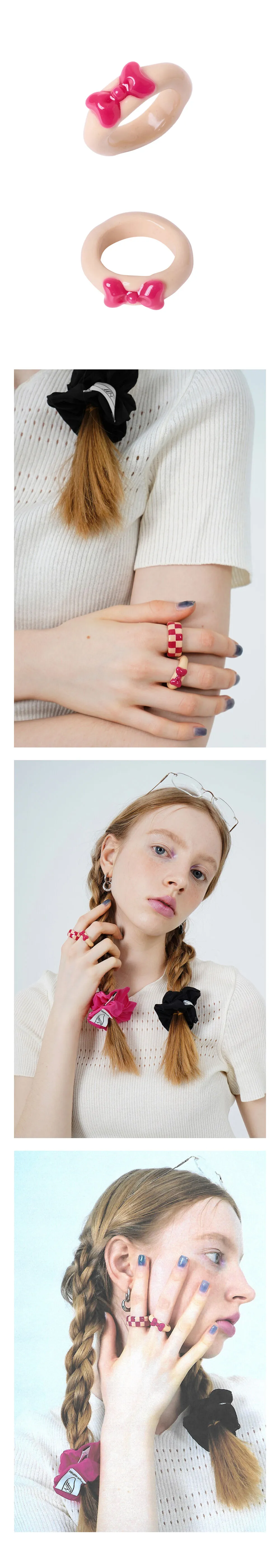 pink ribbon ring - 감도 깊은 취향 셀렉트샵 29CM