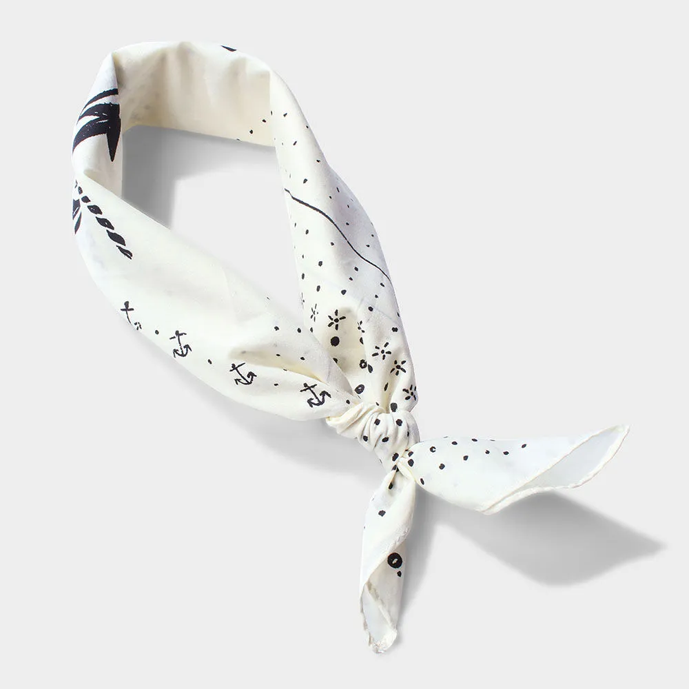(50X50) ANCHOR BANDANA [Cream] - 감도 깊은 취향 셀렉트샵 29CM