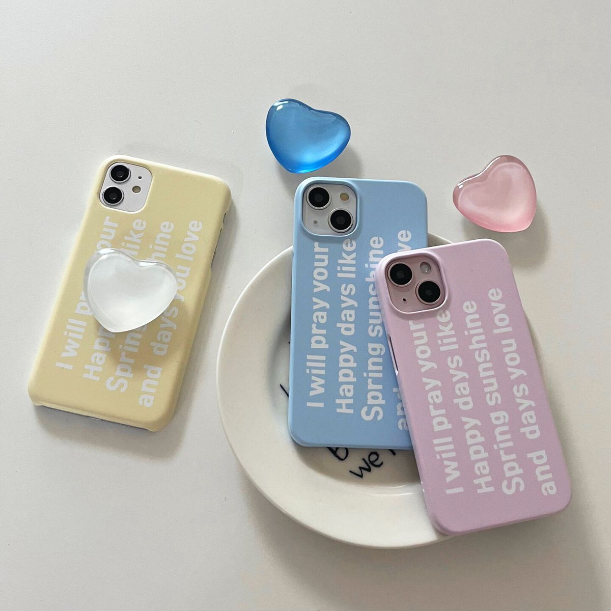 스프링 풀 레터링 하드 폰케이스 아이폰케이스 갤럭시케이스 핸드폰 젤리 투명 하드 폰케이스 제트플립 제트플 감도 깊은 취향 셀렉트샵 29cm