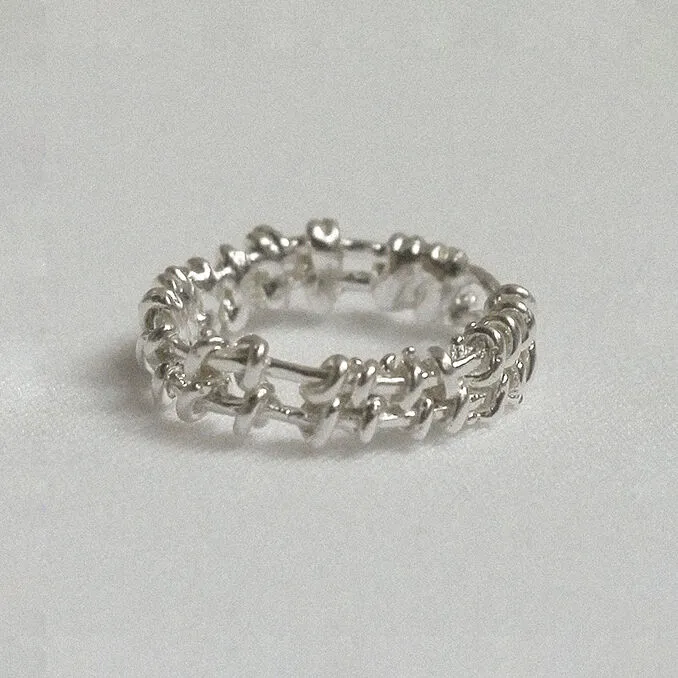 Crochet knit Ring (2 lines) - 감도 깊은 취향 셀렉트샵 29CM