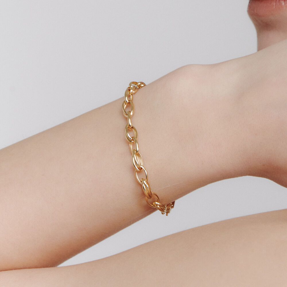 실버 925 볼드 오벌 링크 체인 팔찌 #LSB14 - 감도 깊은 취향 셀렉트샵 29CM