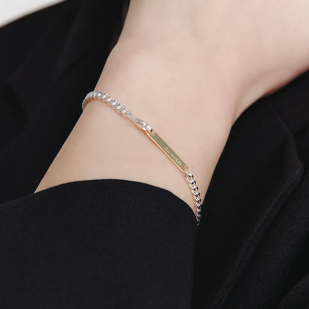 실버 925 커브 체인 팔찌 #LSB10 - 감도 깊은 취향 셀렉트샵 29CM