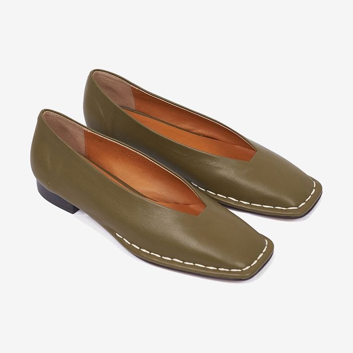 20mm Freja Hand Stitch Loafer Shoes (Olive) - 감도 깊은 취향 셀렉트샵 29CM