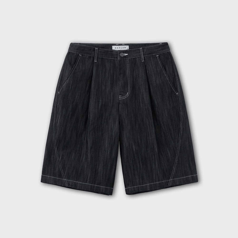 23SS TWIST SEAM DENIM SHORTS BLACK - 감도 깊은 취향 셀렉트샵 29CM