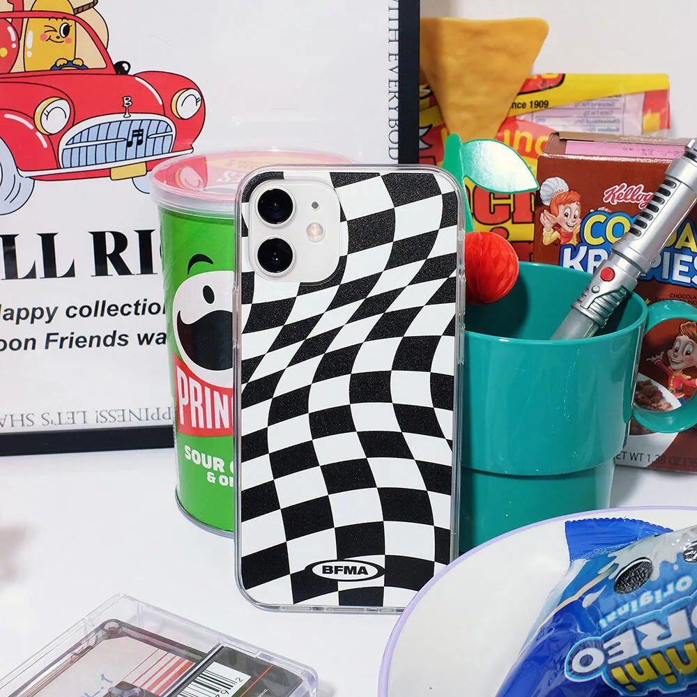 BFMA 체크보드 젤하드 폰케이스 블랙 - 감도 깊은 취향 셀렉트샵 29CM