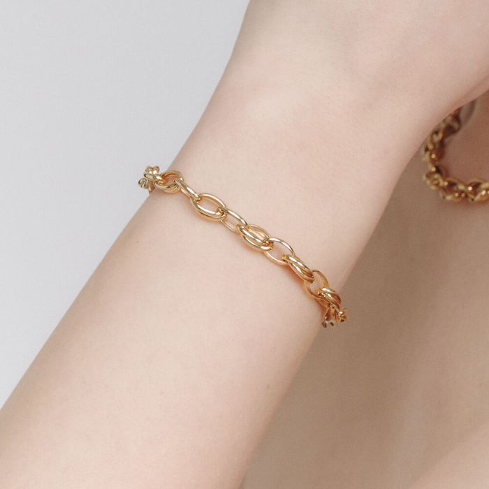 실버 925 볼드 오벌 링크 체인 팔찌 #LSB14 - 감도 깊은 취향 셀렉트샵 29CM