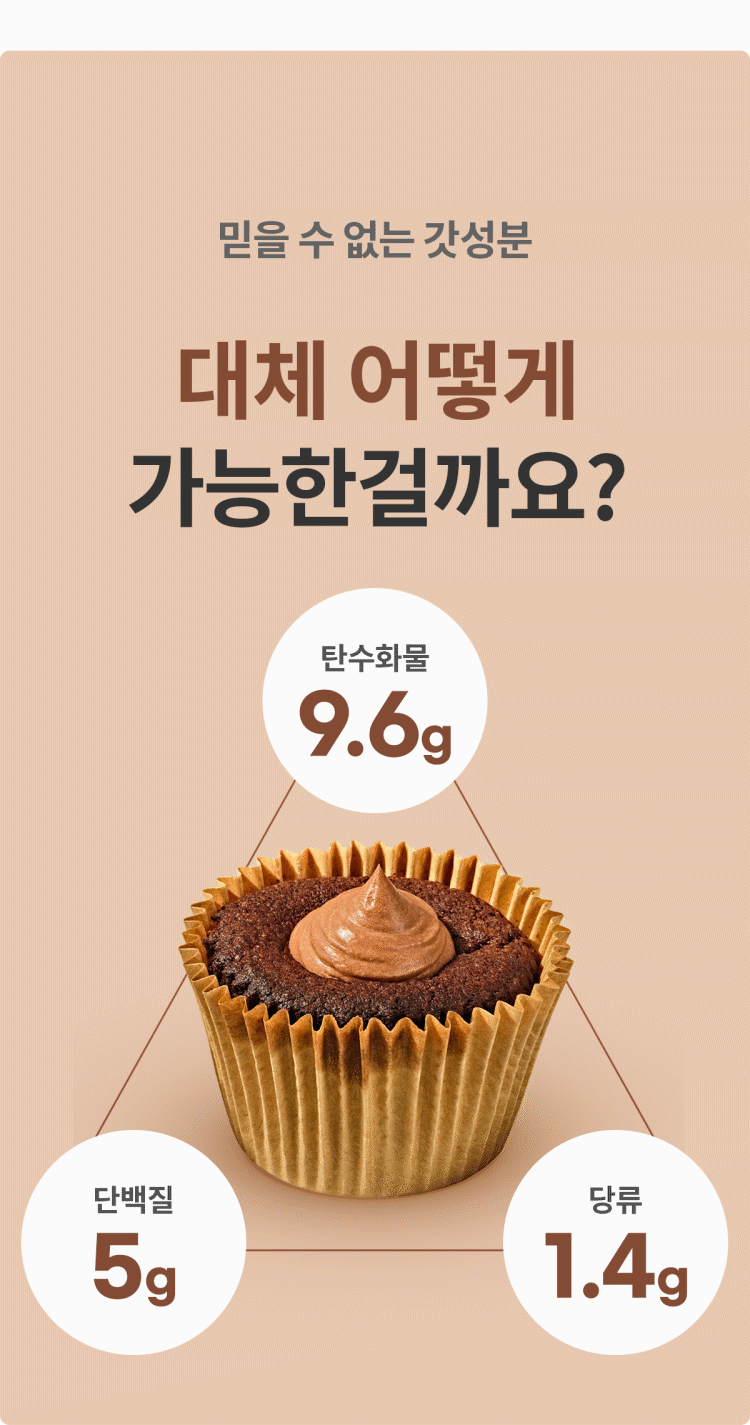 [무화당] 저당 디저트 초코크림머핀 1개 감도 깊은 취향 셀렉트샵 29cm