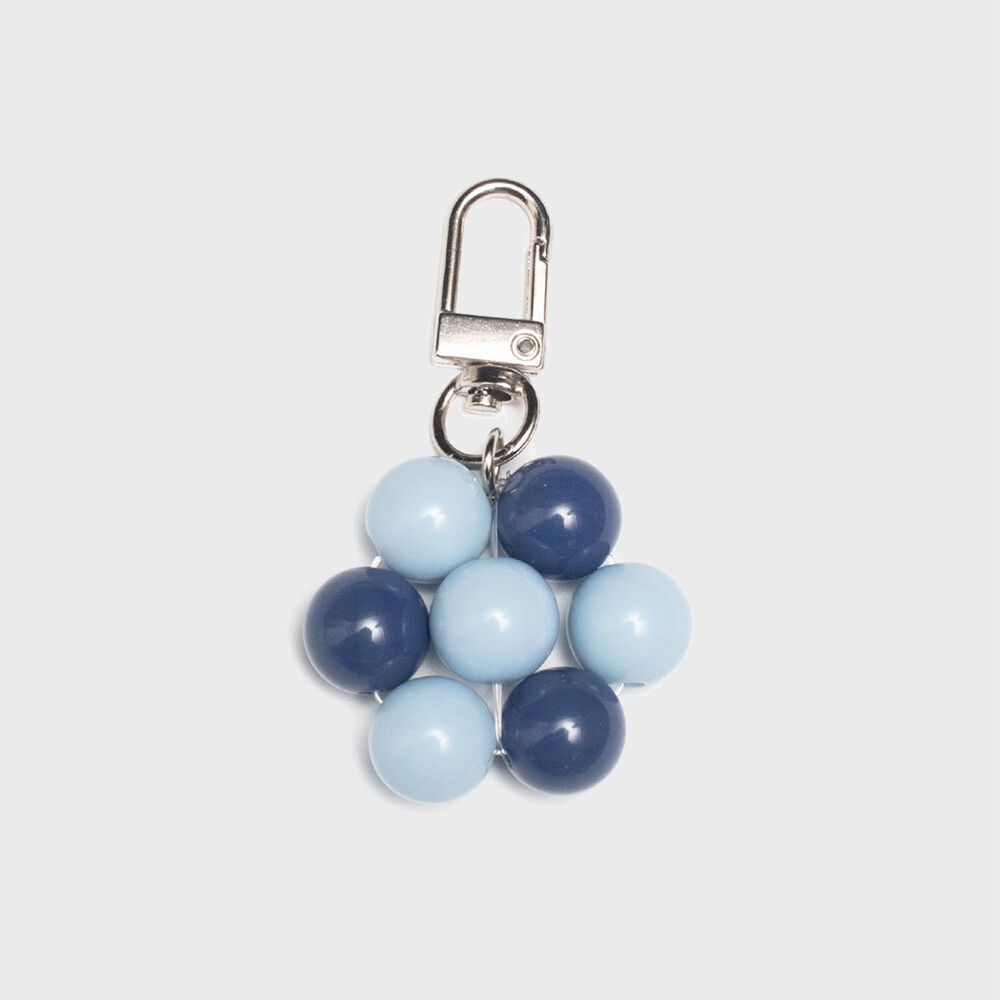 BUBBLE FLOWER key ring 'BLUE MIX' - 감도 깊은 취향 셀렉트샵 29CM