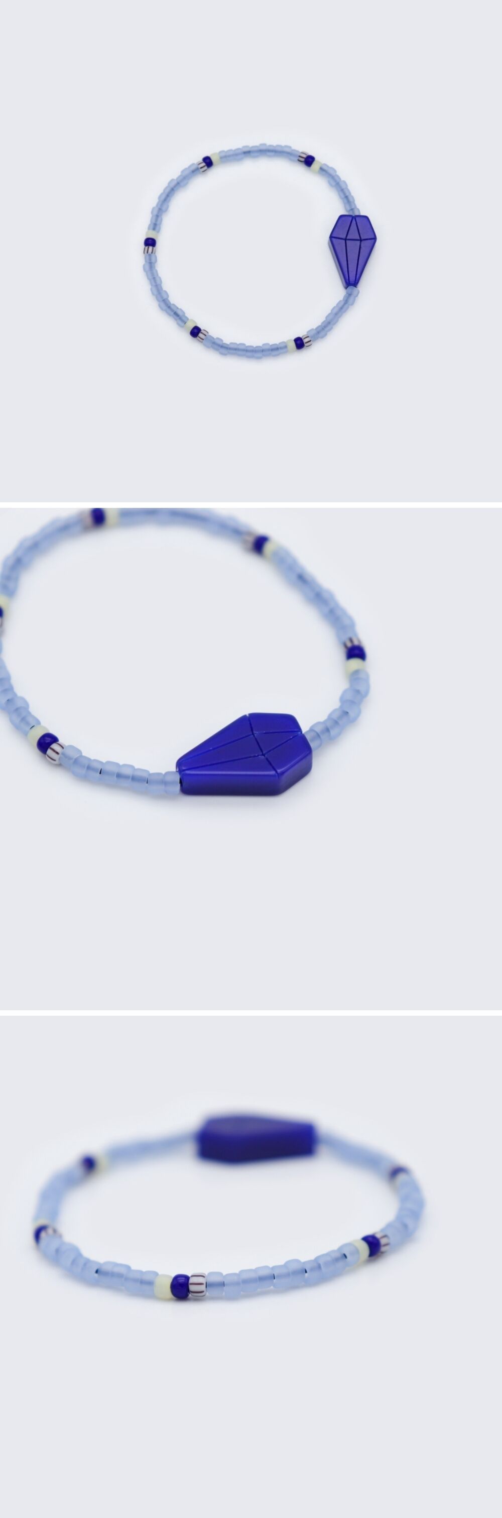 Acrylic dia charm color beads Bracelet 아크릴 다이아 참 컬러 비즈 팔찌 - 감도 깊은 취향 ...