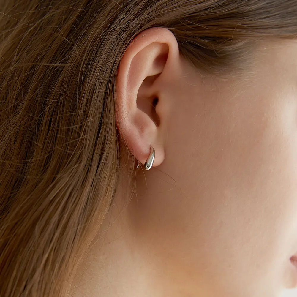 simple water drop earrings (E011_silver) - 감도 깊은 취향 셀렉트샵 29CM