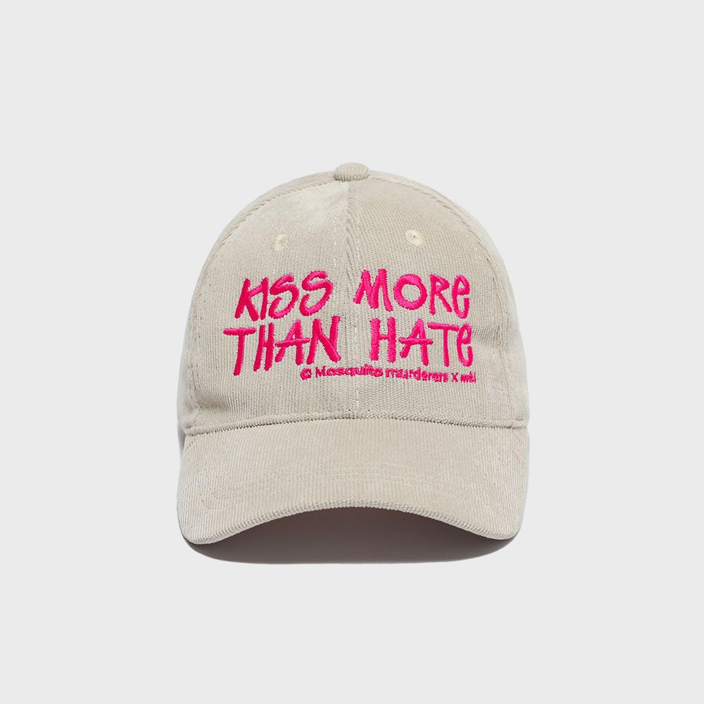 [mtlxMosquito Murderers] KISS MORE THAN HATE Ball Cap Ivory - 감도 깊은 취향 셀렉트샵 29CM