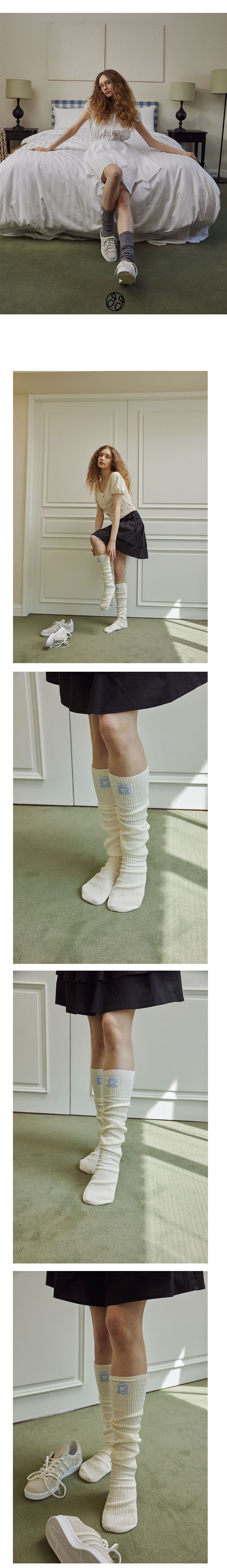 Wise knee socks (ivory) - 감도 깊은 취향 셀렉트샵 29CM