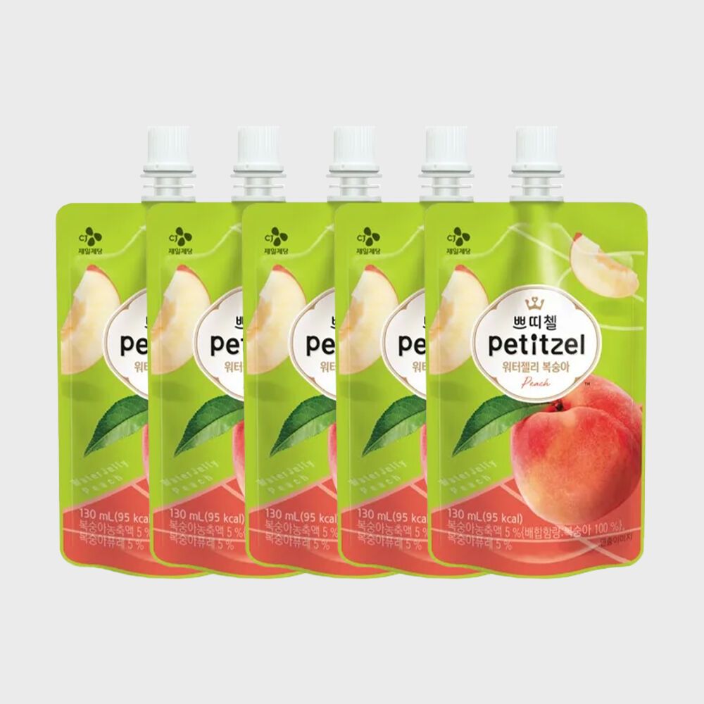 쁘띠첼 워터젤리 복숭아 130ml x 5개 - 감도 깊은 취향 셀렉트샵 29CM