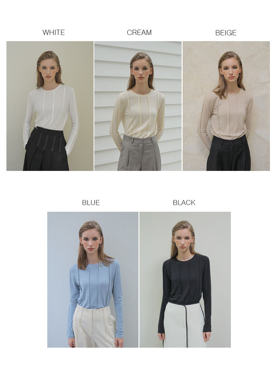 PIN TUCK DETAILED TEE / 5COLOR - 감도 깊은 취향 셀렉트샵 29CM