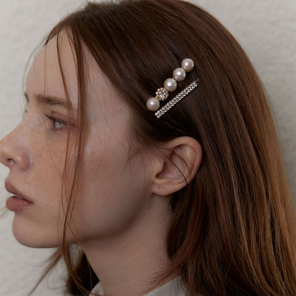 simple two line cubic hair pin HP010 - 감도 깊은 취향 셀렉트샵 29CM