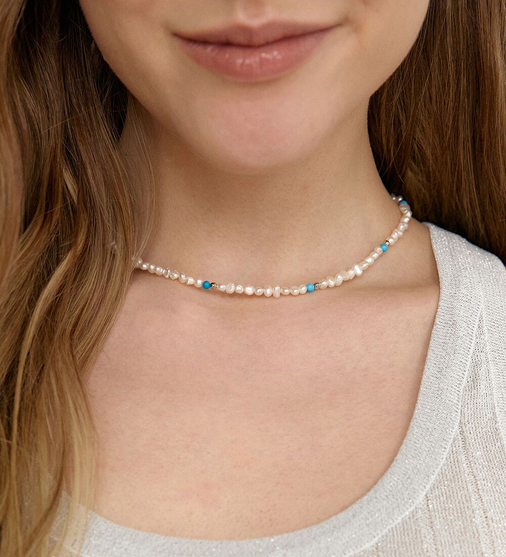 Conch magnet Turquoise necklace - 감도 깊은 취향 셀렉트샵 29CM