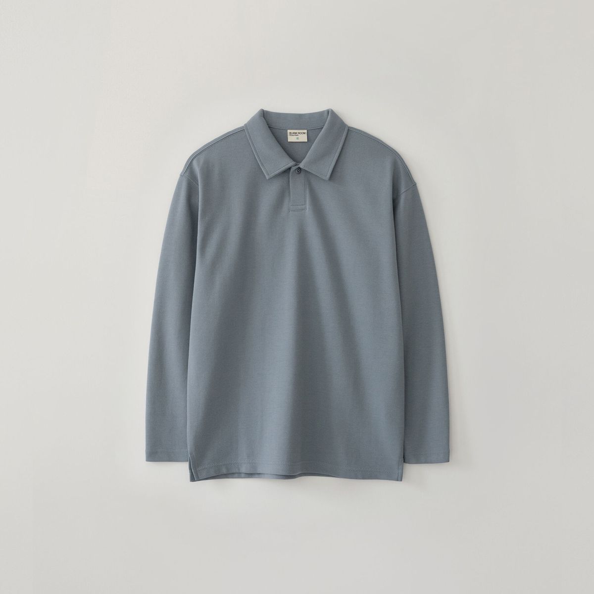 ONE BUTTON DOUBLE POLO SHIRT_DUSTY BLUE - 감도 깊은 취향 셀렉트샵 29CM