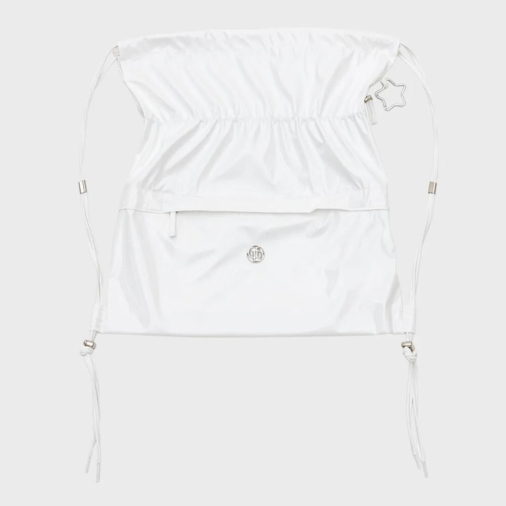 DAMP GLOSSY STRING BACK PACK_WHITE - 감도 깊은 취향 셀렉트샵 29CM