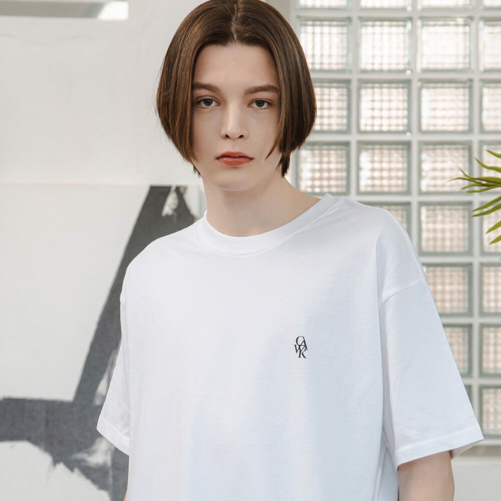 CAWK 로고 반팔티셔츠(화이트) - 감도 깊은 취향 셀렉트샵 29CM