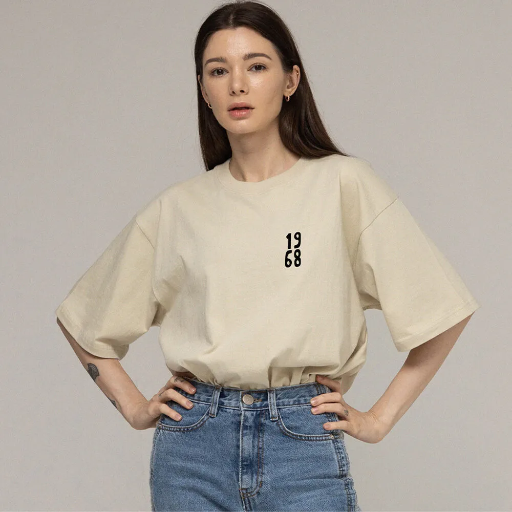 [ODNR-UNISEX]1968 사각 로고 반팔티_샌드베이지 - 감도 깊은 취향 셀렉트샵 29CM