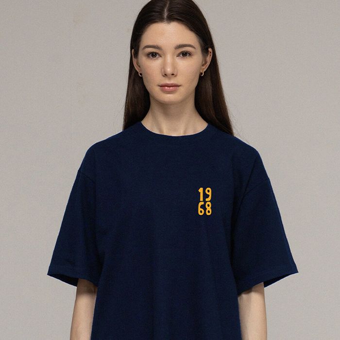 [ODNR-UNISEX]1968 사각 로고 반팔티_네이비 - 감도 깊은 취향 셀렉트샵 29CM