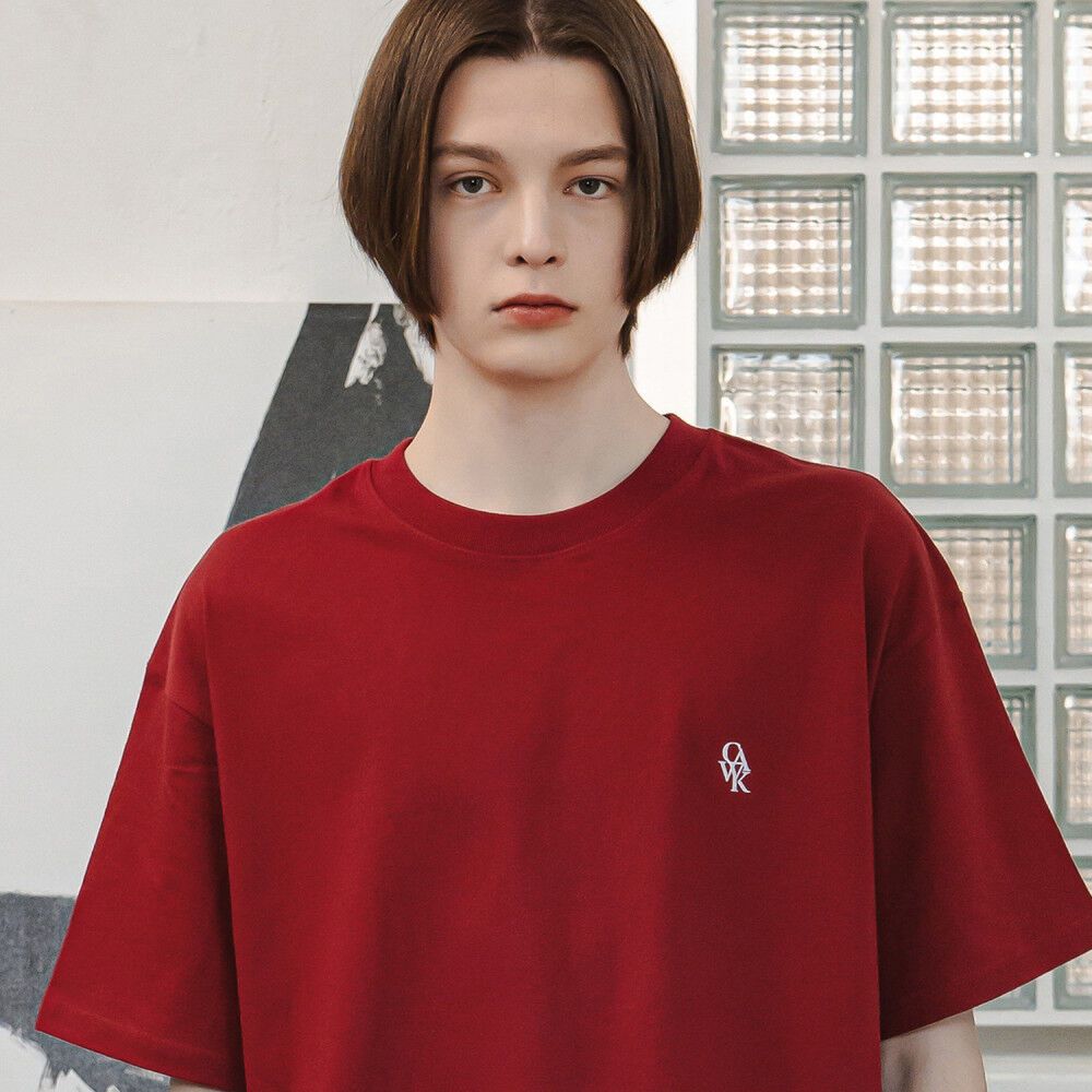 CAWK 로고 반팔티셔츠(와인) - 감도 깊은 취향 셀렉트샵 29CM