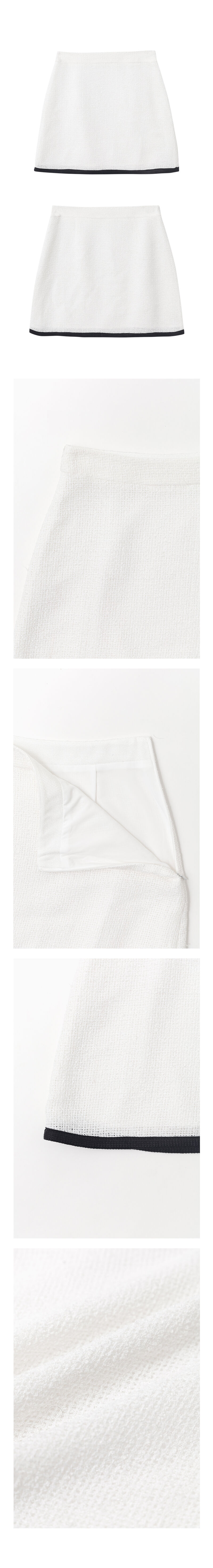 Summer Tweed Mini Skirt, White - 감도 깊은 취향 셀렉트샵 29CM