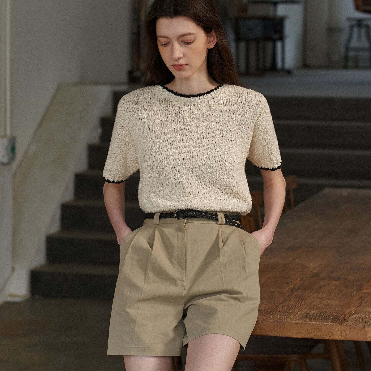 Cotton low Shorts (pale khaki) - 감도 깊은 취향 셀렉트샵 29CM