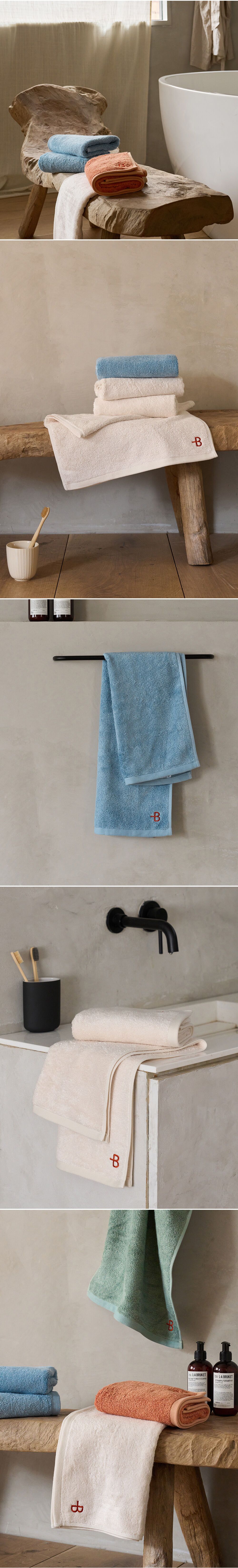 [선물세트]프리미엄 뱀부얀 먼지없는 세면타올 호텔 수건 200g 2장 패키지 - 감도 깊은 취향 셀렉트샵 29CM