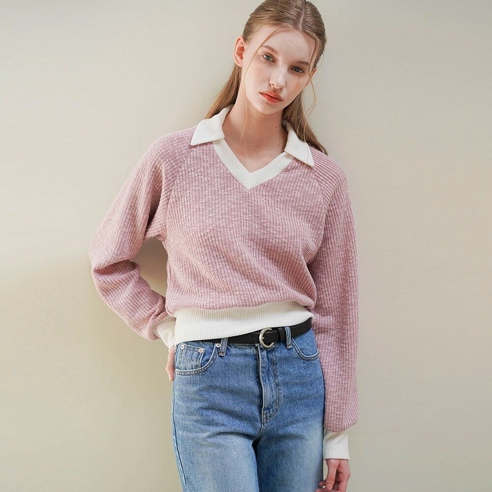 DAISY V NECK KNIT (PINK) - 감도 깊은 취향 셀렉트샵 29CM