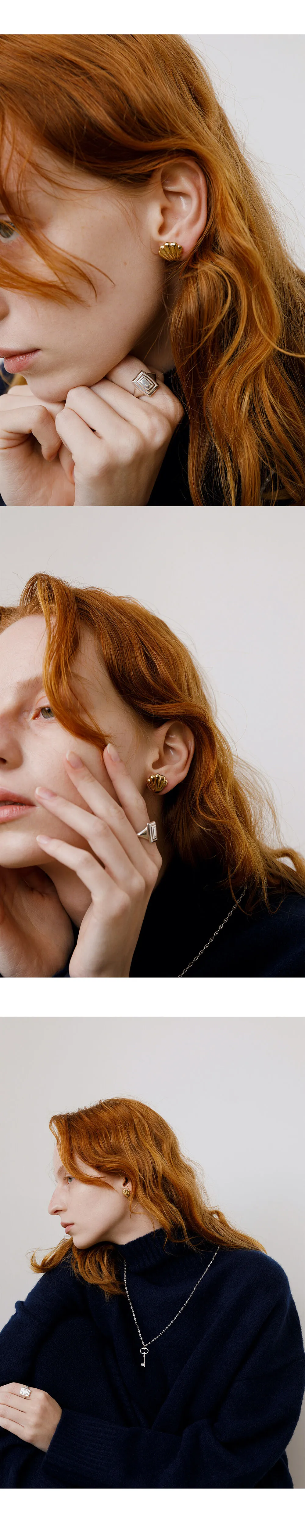 Vintage Shell Earrings [14k / Silver 925] - 감도 깊은 취향 셀렉트샵 29CM