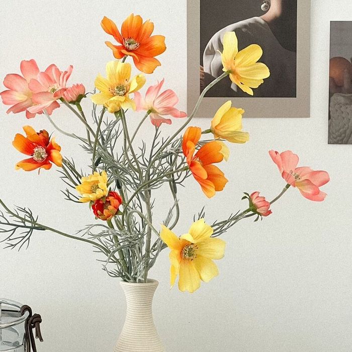 bookaz 실크 코스모스 조화 6color - 인테리어 꽃 부케 꽃장식 촬영 소품 브라이덜샤워 - 감도 깊은 취향 셀렉트샵 29CM