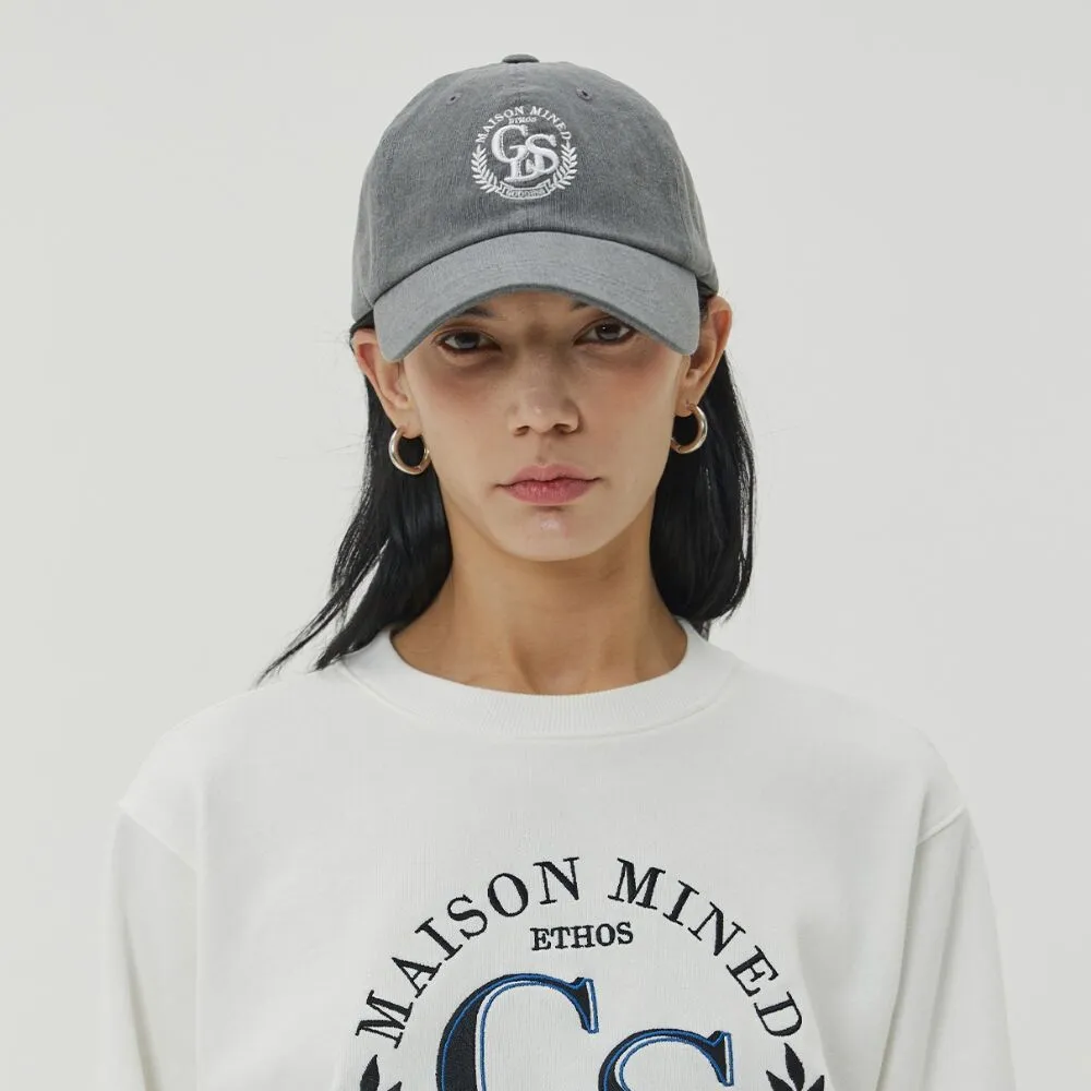 (W) EMBROIDERY COTTON BALL CAP - GREY - 감도 깊은 취향 셀렉트샵 29CM