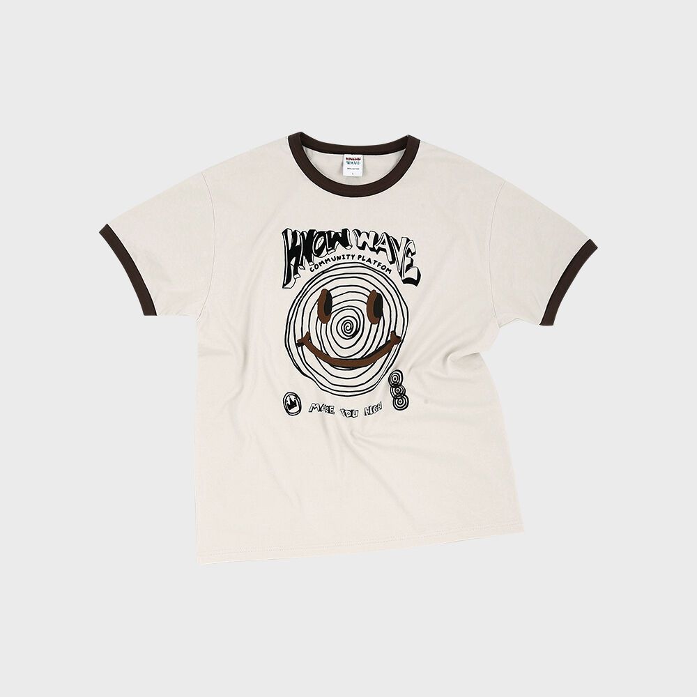 UNISEX RECORD RINGER T SHIRTS KNT067u(BEIGE) - 감도 깊은 취향 셀렉트샵 29CM