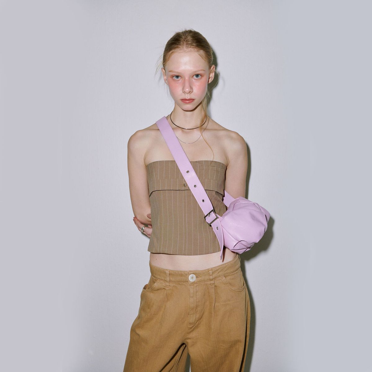 Rustling cross bag mini [Blush pink] - 감도 깊은 취향 셀렉트샵 29CM