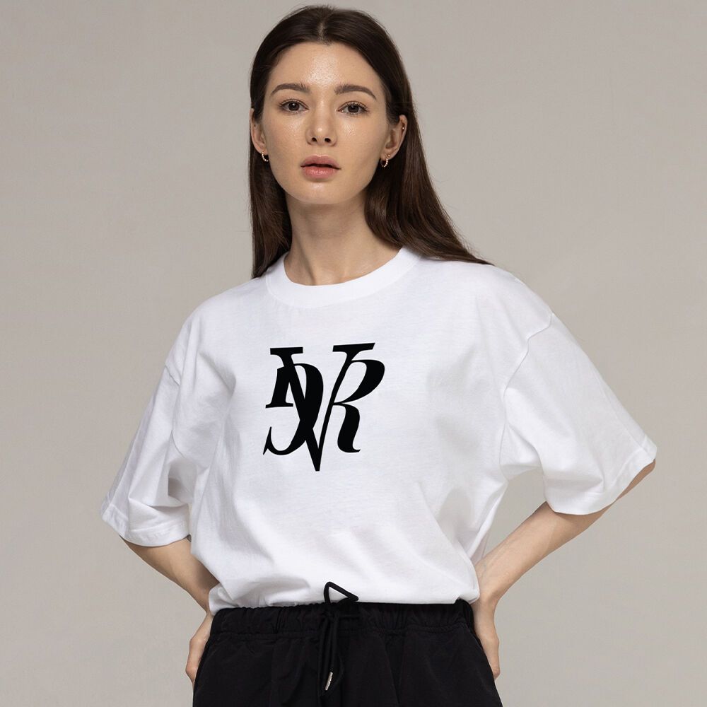 [ODNR-UNISEX]빅 블랙 레터링 로고 반팔티_화이트 - 감도 깊은 취향 셀렉트샵 29CM