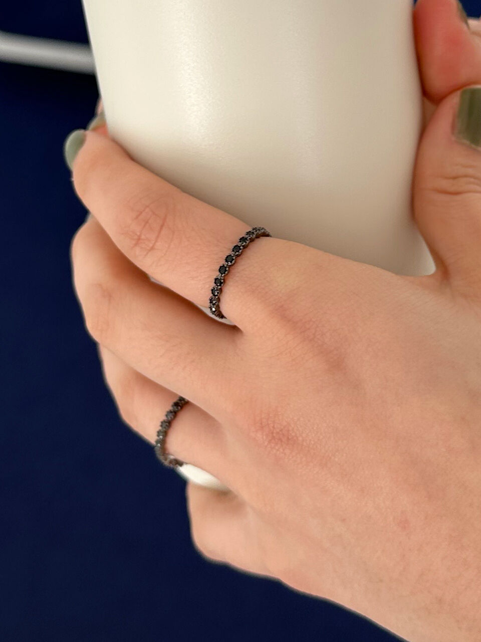 [silver925] black cubic tennis ring - 감도 깊은 취향 셀렉트샵 29CM