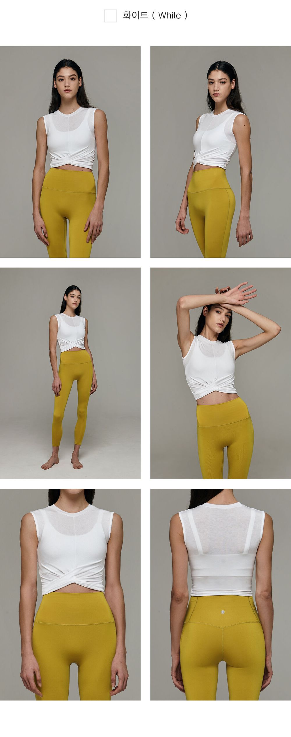 여성 요가복 DEVI-TS0038-블랙 필라테스 플로우 꼬임 슬리브리스 - 감도 깊은 취향 셀렉트샵 29CM