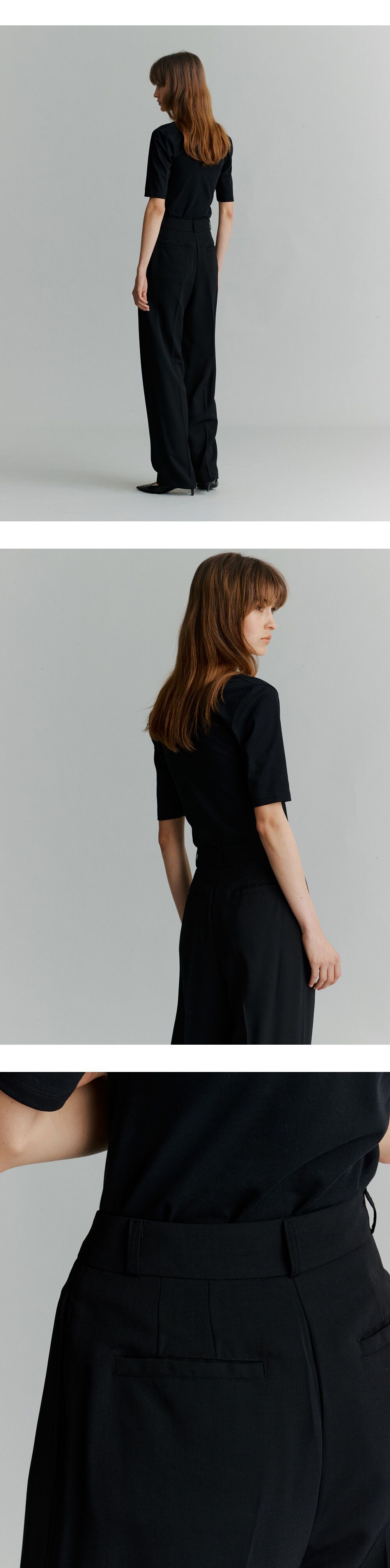 Pintuck Wide Pants(Black) - 감도 깊은 취향 셀렉트샵 29CM