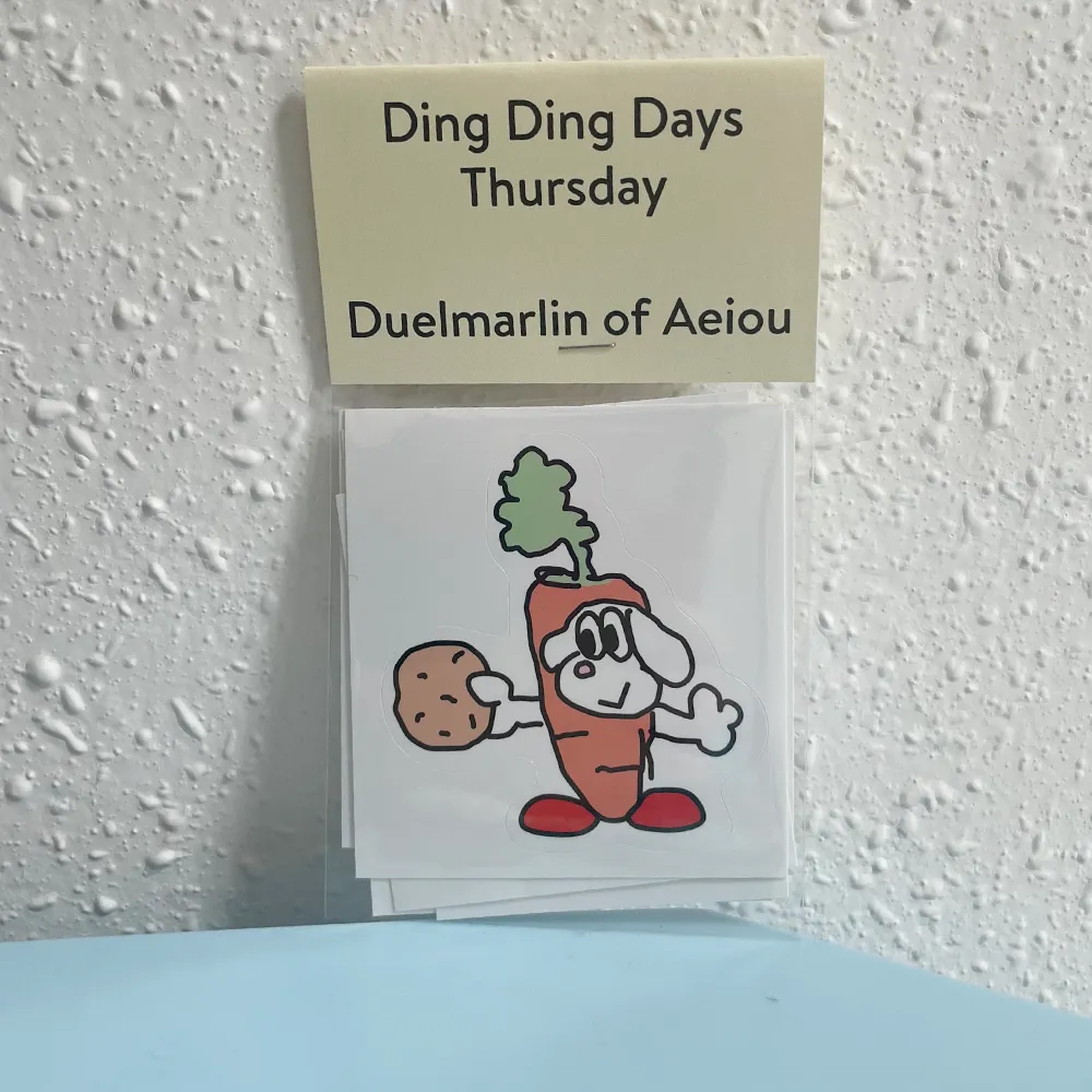 Ding Ding Days Sticker Thursday 6 set - 감도 깊은 취향 셀렉트샵 29CM