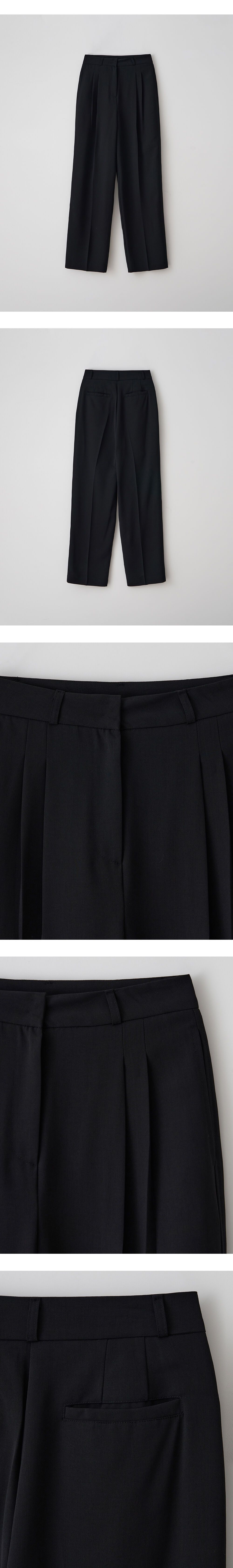 Pintuck Wide Pants(Black) - 감도 깊은 취향 셀렉트샵 29CM