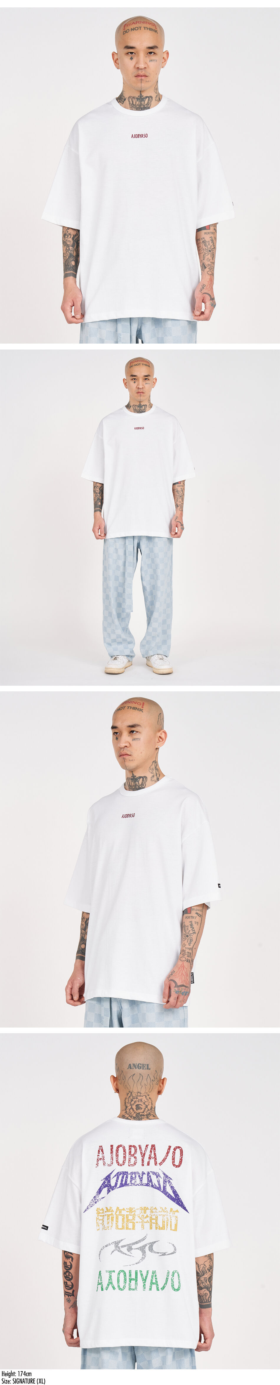 Five Color AJO Logos T-Shirt [WHITE] - 감도 깊은 취향 셀렉트샵 29CM