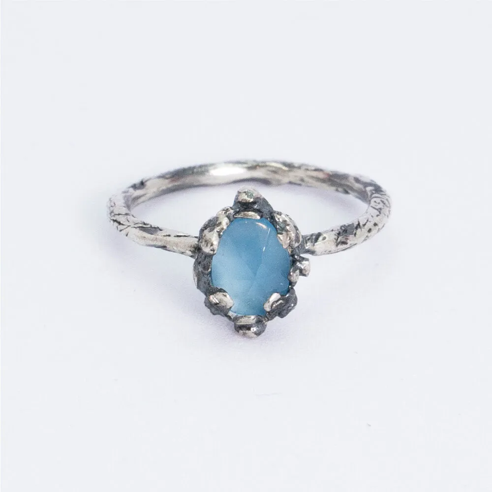 HR 115R_Antique Gemstone Ring (Heated Blue Calcite) - 감도 깊은 취향 셀렉트샵 29CM