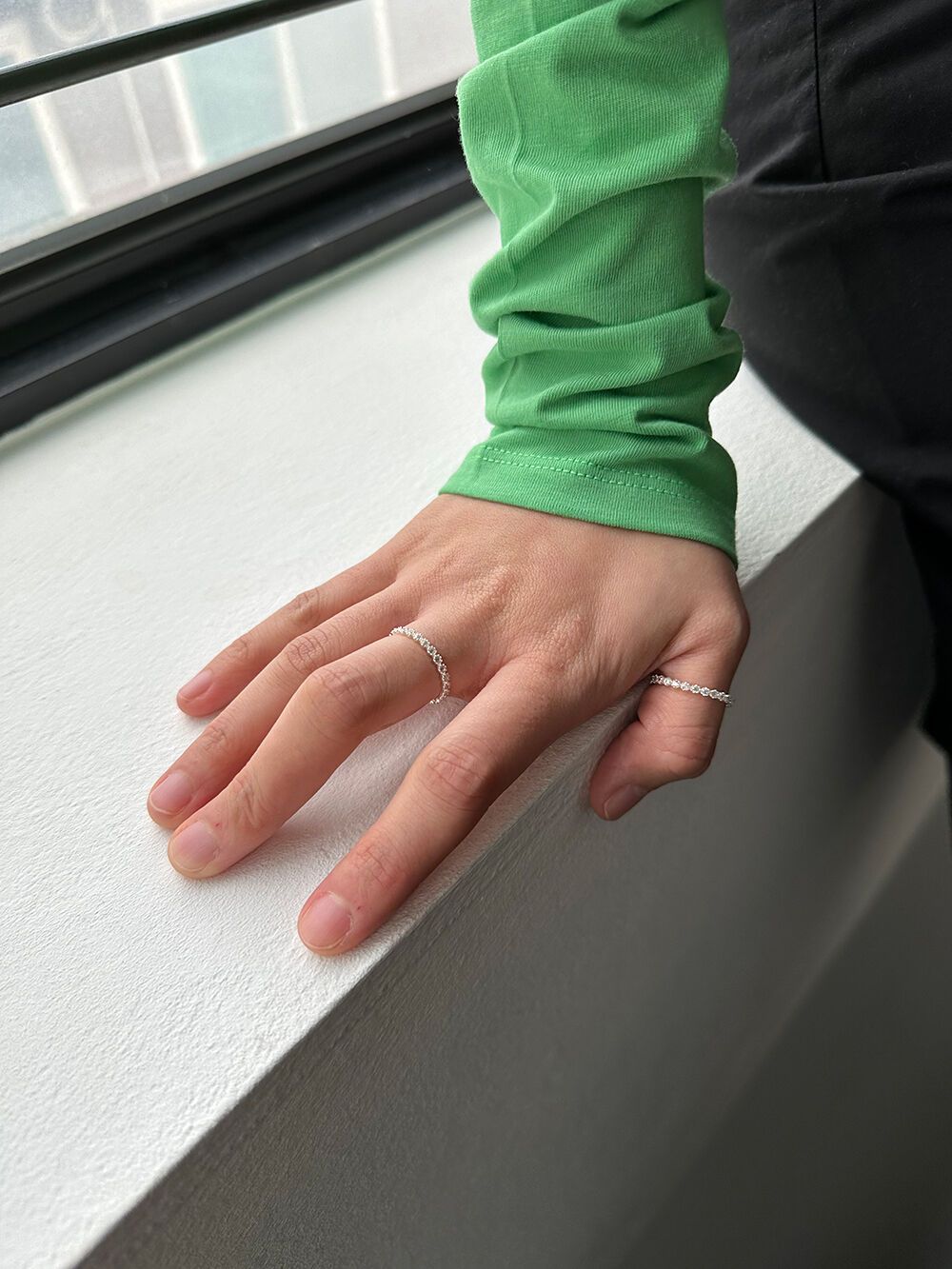 [silver925] white cubic tennis ring - 감도 깊은 취향 셀렉트샵 29CM