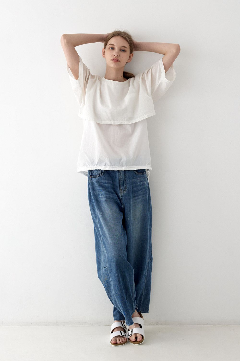 루이 스트링 여름 레이어드 면 여성 크롭 반팔 티셔츠 나시티 이너티 - 감도 깊은 취향 셀렉트샵 29CM