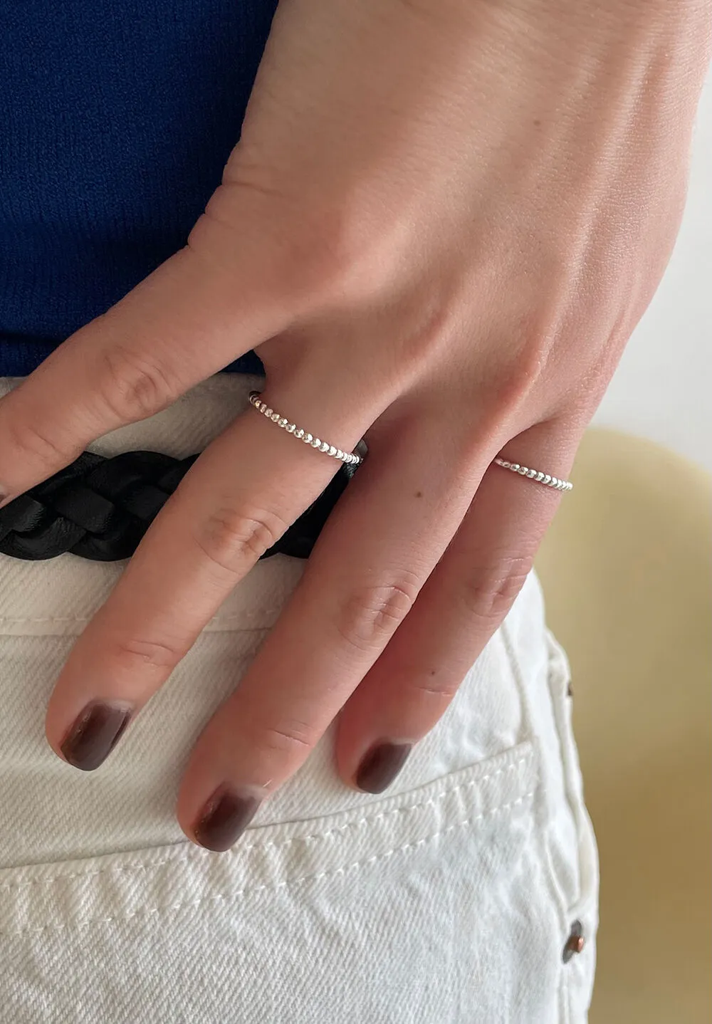 [silver925] tiny ball ring (2color) - 감도 깊은 취향 셀렉트샵 29CM